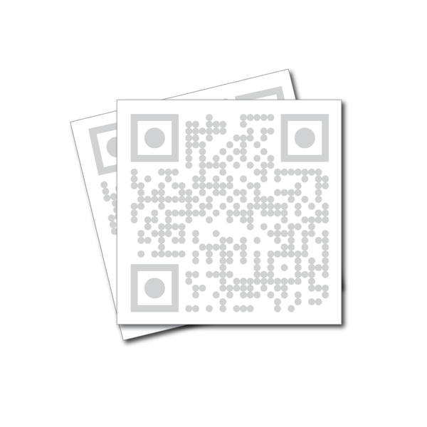 Clear QR Code Vinyl Stickers - Single QR Code File Only - Stickerman ...
