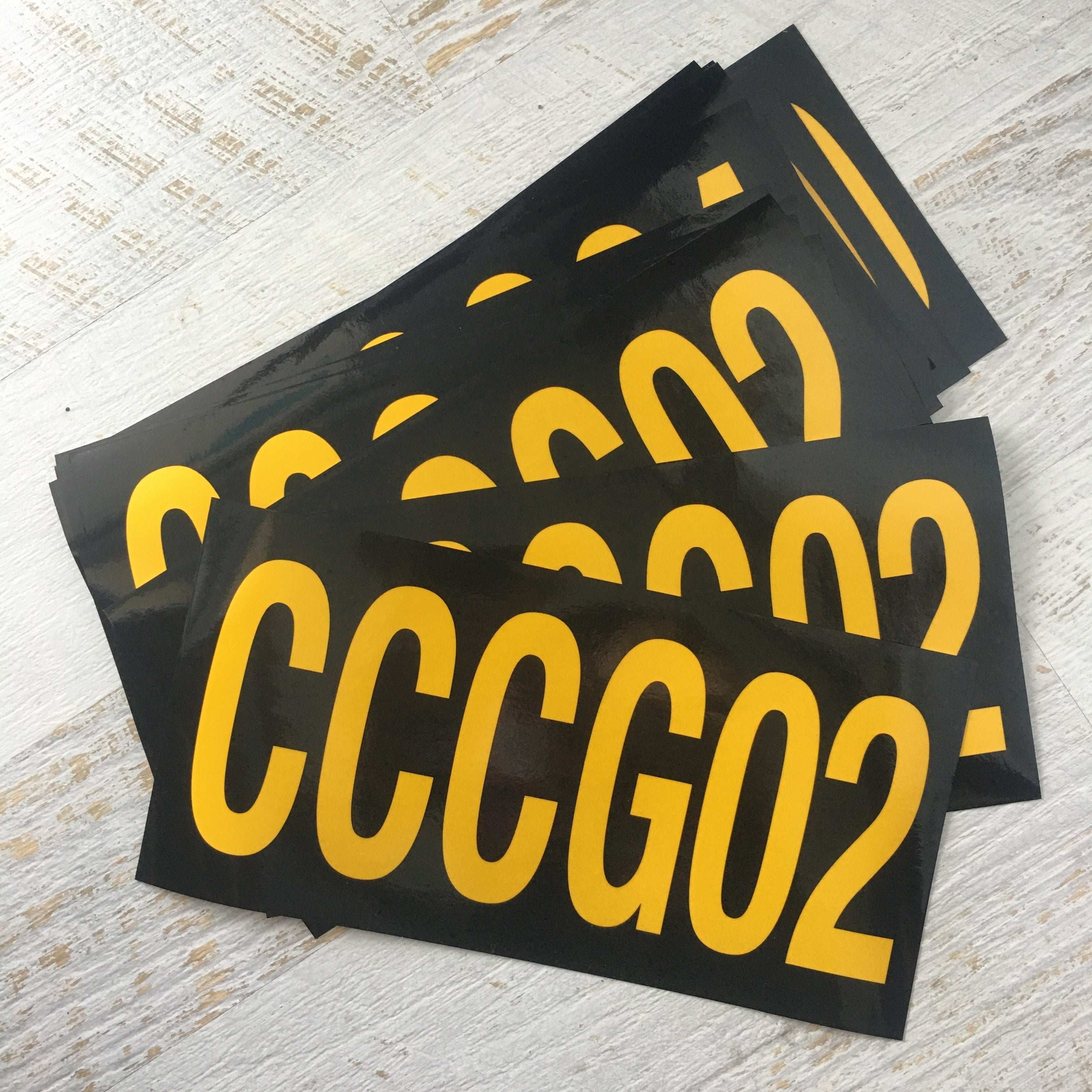 Vehicle Site ID Number Stickers - Stickerman Australia