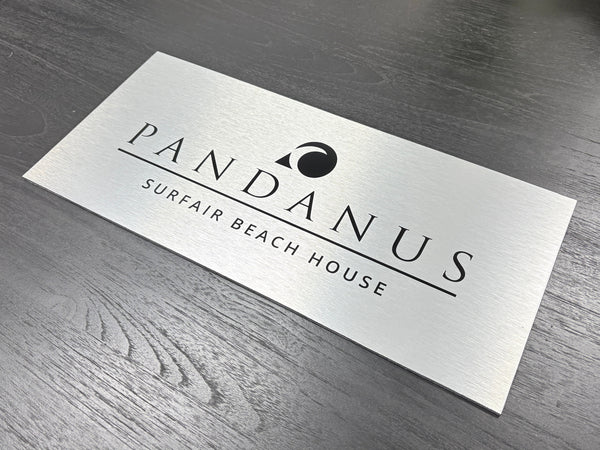 Brushed Aluminium Composite (ACM) Signs - One Colour - Stickerman Australia
