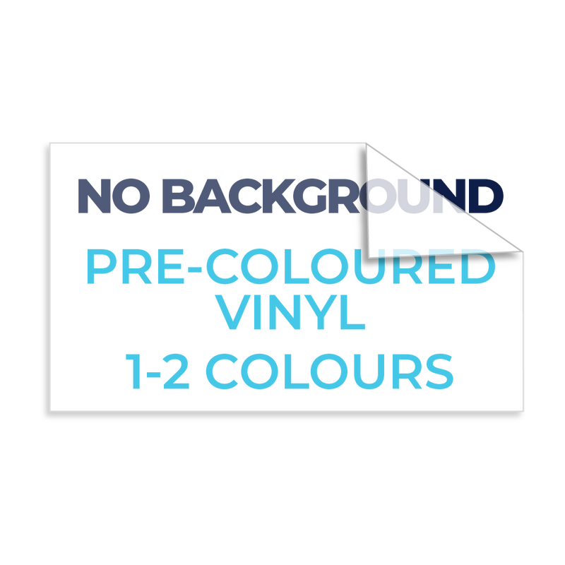 No background stickers - Solid pre-coloured vinyl - Stickerman Australia
