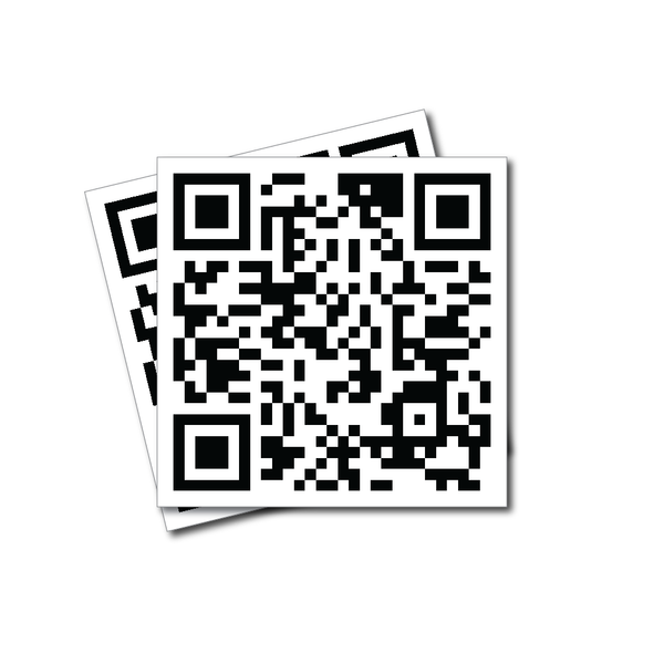 QR Code Vinyl Stickers - Single QR Code File Only - Stickerman Australia